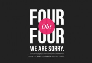 The Secret of a Successful Error Page with 35 Amazing "404 Page" Designs