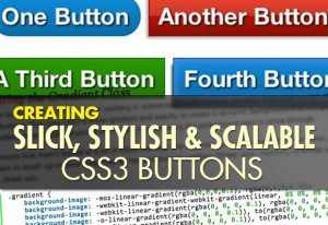 Creating Slick, Stylish and Scalable CSS3 Buttons
