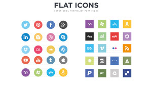 35 Beautiful Free Flat Icons Sets that You can Use