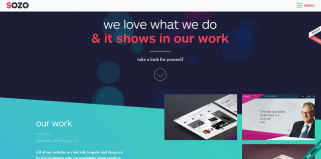 Splendid Website Design with Angled Blocks