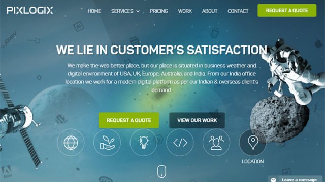 Futuristic and Cosmic Incredible Sci-Fi Website Designs